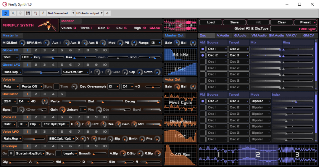 Firefly Synth: a free semi-modular software synthesizer - Free VST Hub